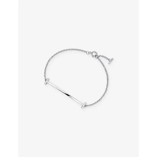 Tiffany & Co. T Smile 18ct White-gold Bracelet - White Gold