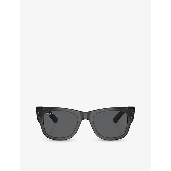 Ray-ban Mega Wayfarer Square-frame Sunglasses - Black