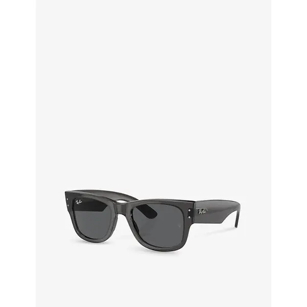Ray-ban Mega Wayfarer Square-frame Sunglasses - Black