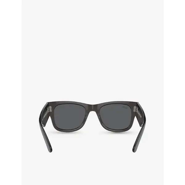 Ray-ban Mega Wayfarer Square-frame Sunglasses - Black