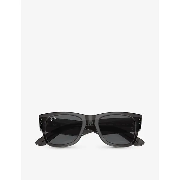 Ray-ban Mega Wayfarer Square-frame Sunglasses - Black
