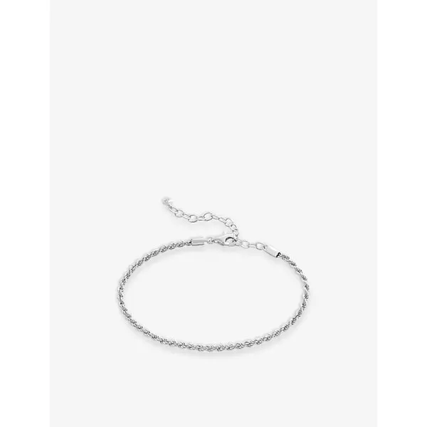 Monica Vinader Rope Recycled Sterling-silver Chain Bracelet - Sterling Silver