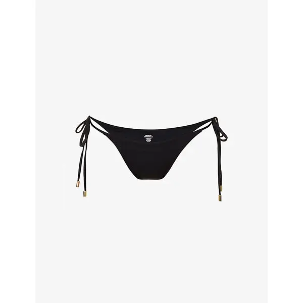 Monday Swimwear Palma High-rise Bikini Bottom - Black Rec