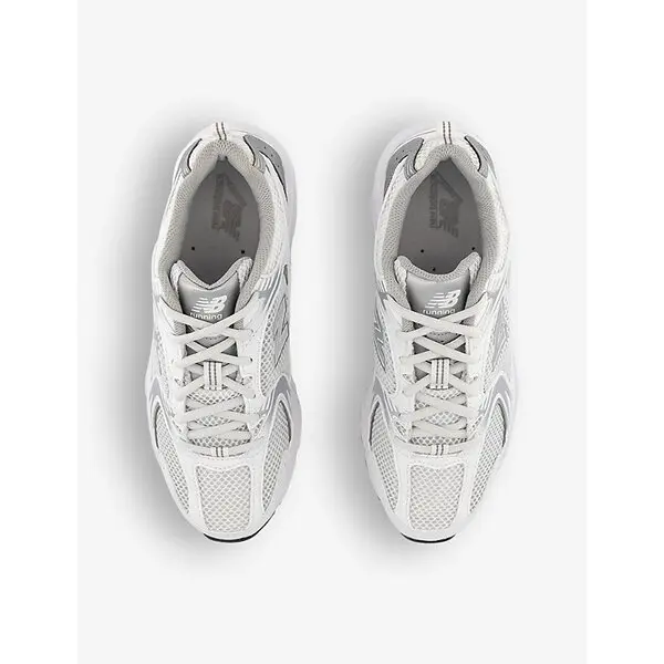 NEW BALANCE Mr530 Leather And Mesh Low-top Trainers - White Silver