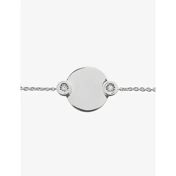 Monica Vinader Lab Grown Diamond Charm Chain Bracelet