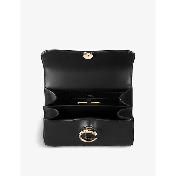 Cartier Panthère De Small Leather Cross-body Bag - Black