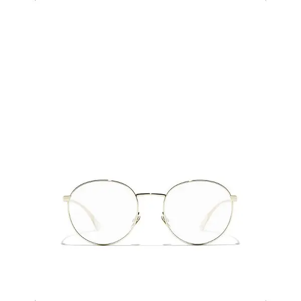 Chanel Oval Eyeglasses - Gold