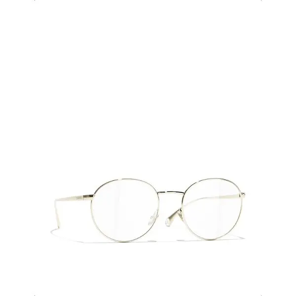 Chanel Oval Eyeglasses - Gold