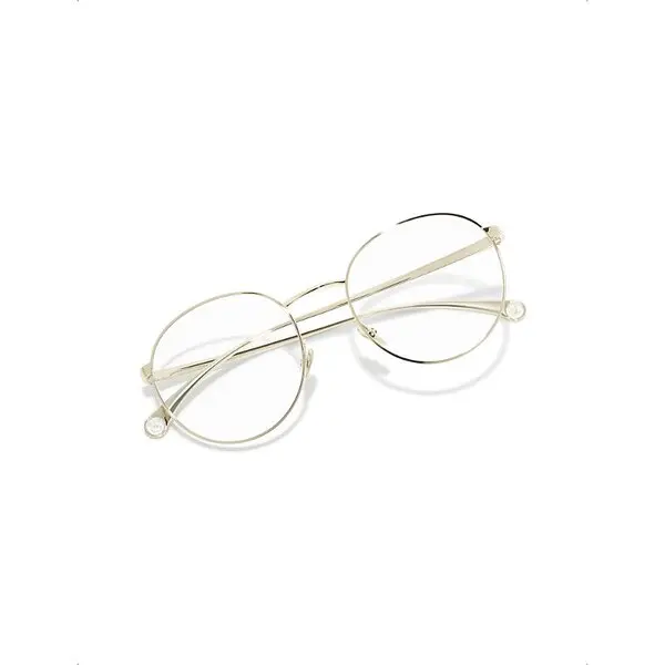 Chanel Oval Eyeglasses - Gold