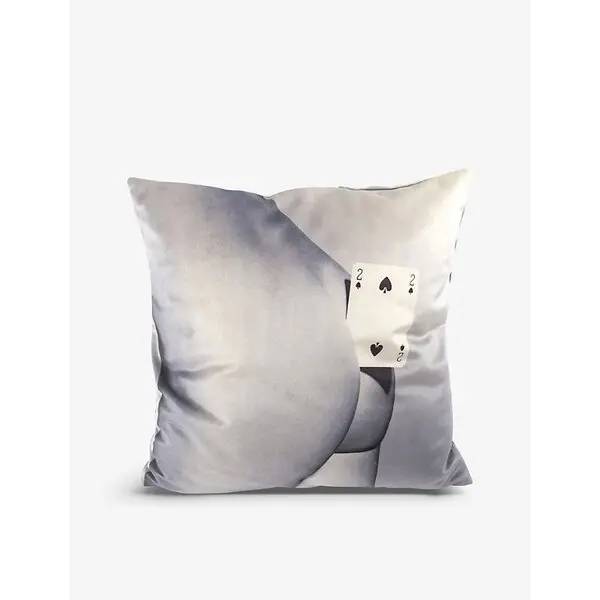 SELETTI Wears Toiletpaper Spades Cushion Cover 50cm X 50cm - One-color