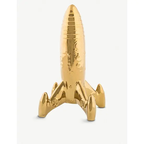 SELETTI Spaceship Porcelain Ornament 27cm - One-color