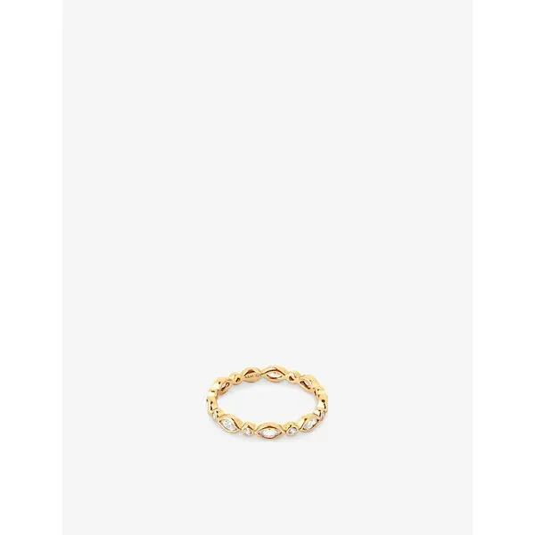 ASTRID & MIYU Navette Band Ring - Gold
