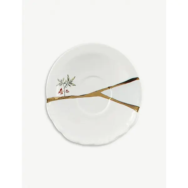 SELETTI Kintsugi N3 Coffee Cup With Saucer In Porcelain - One-color