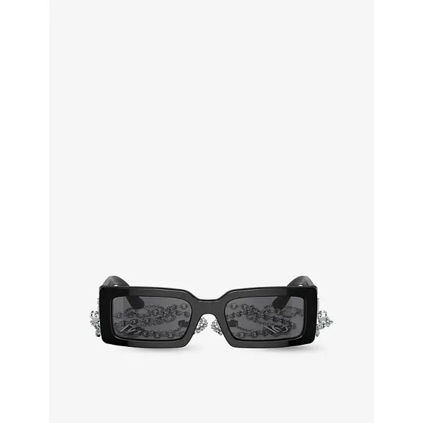 Dolce & Gabbana Dg4413 Square-frame Sunglasses - Black