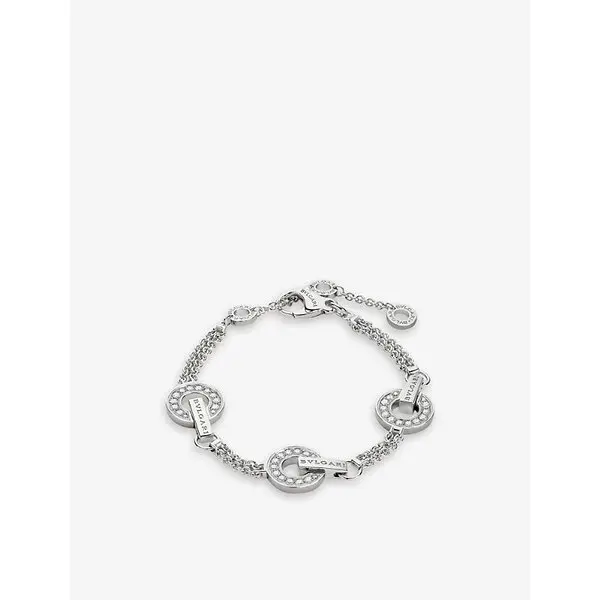 BVLGARI 18ct White-gold Diamond Bracelet - White Gold