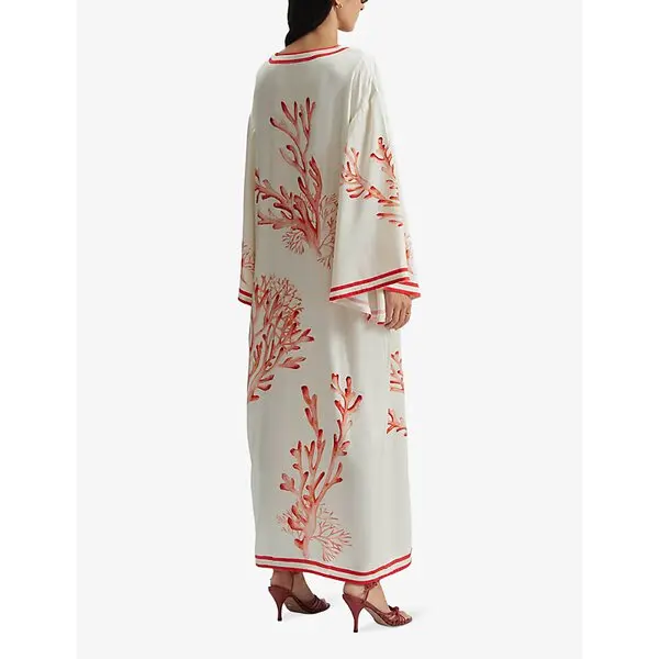 MALINA Woven Maxi Dress