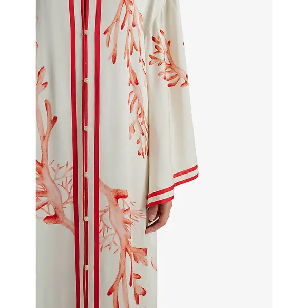 MALINA Woven Maxi Dress