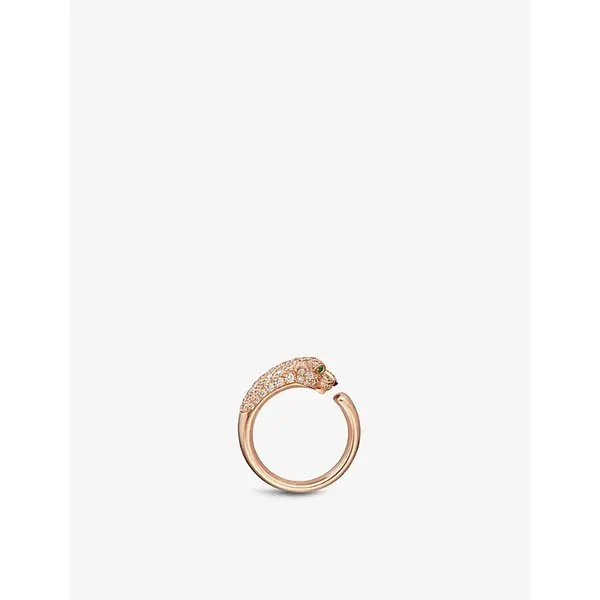 Cartier Panthère De 18ct And Diamond Ring - Rose Gold