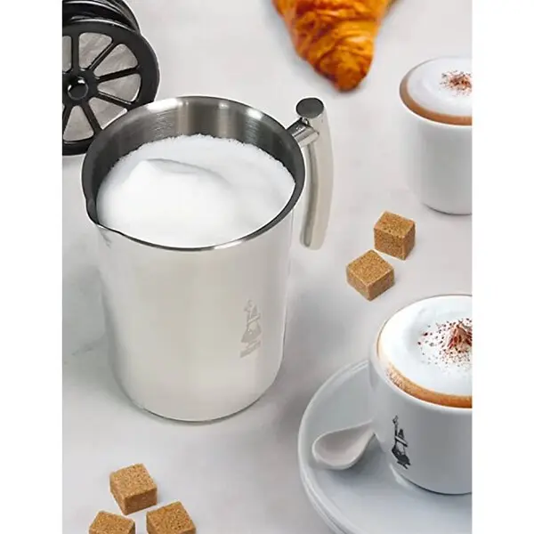 BIALETTI Manual Stainless Steel Milk Frother