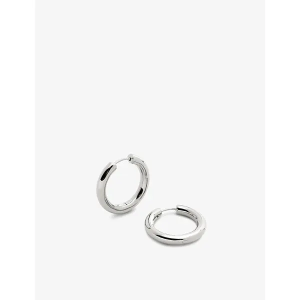 Monica Vinader Essential Click Medium Hoop Earrings - Sterling Silver