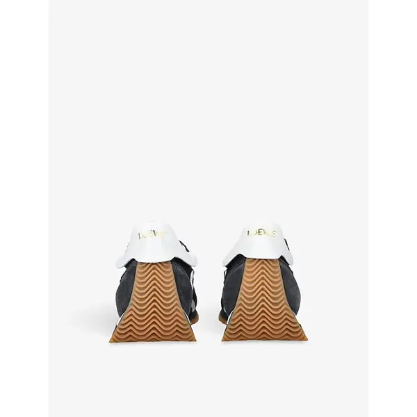 Loewe Flow Runner Leather And Shell Trainers - Blue/dark