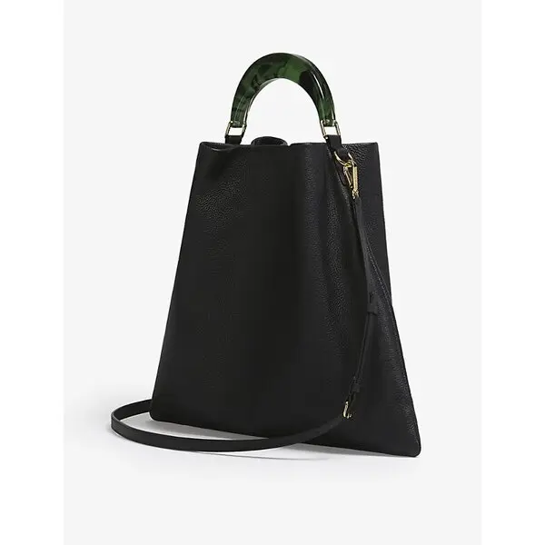 Marni Logo-embossed Leather Top-handle Bag