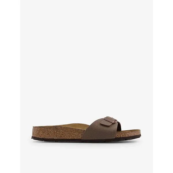 BIRKENSTOCK Madrid One-strap Faux-leather Sandals - Mocha Nubuck