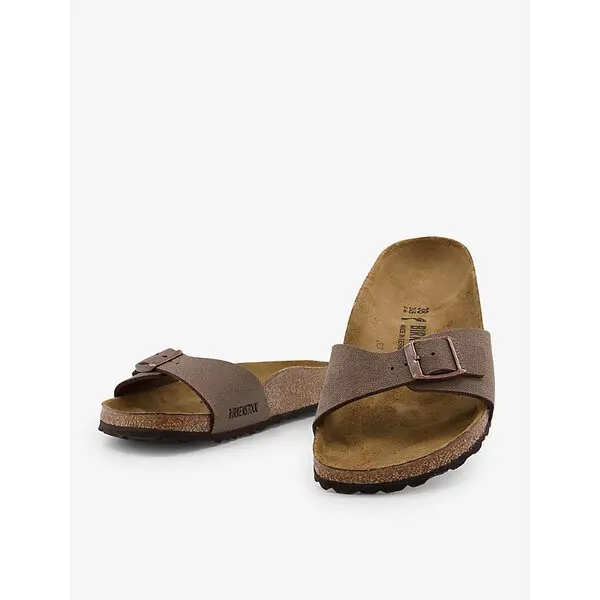 BIRKENSTOCK Madrid One-strap Faux-leather Sandals - Mocha Nubuck