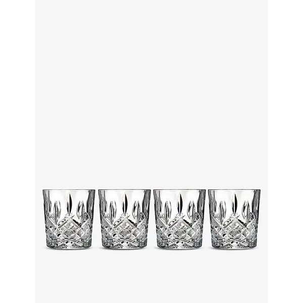 MARQUIS Markham Double Old Fashion Crystal Tumblers Set Of Four - One-color