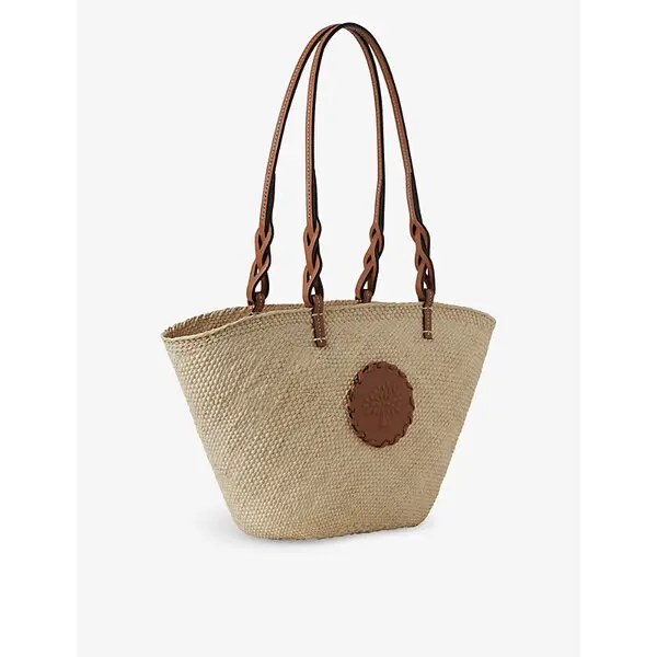Mulberry Raffia Basket Bag