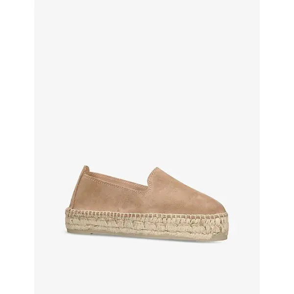 Manebí Hamptons Double-sole Suede Espadrilles - Taupe