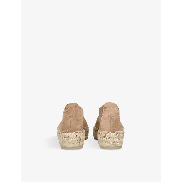 Manebí Hamptons Double-sole Suede Espadrilles - Taupe