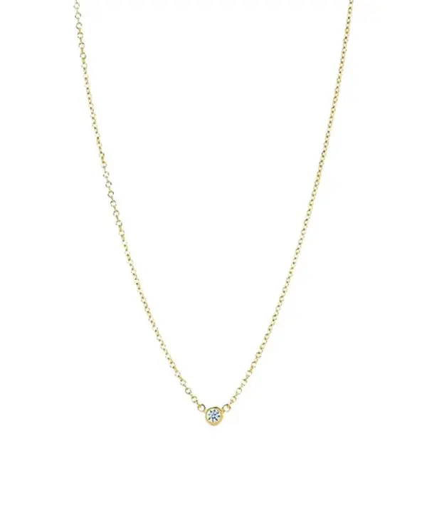 Tiffany & Co. Diamonds The Yard 18k Yellow Diamond Pendant Necklace - Gold