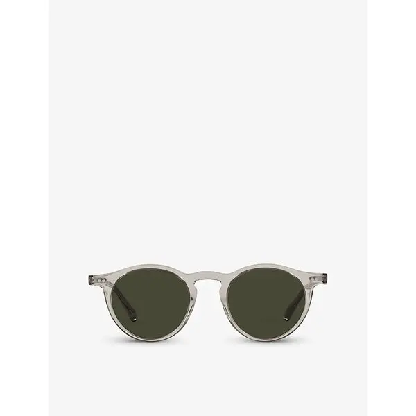 Oliver Spencer Round-frame Acetate Sunglasses - Grey