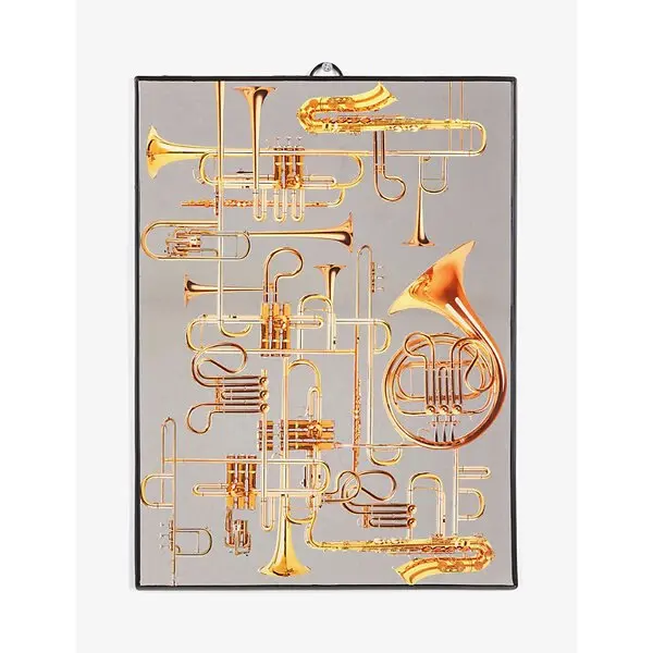 SELETTI Trumpets Glass Mirror 30cm X 40cm - One-color