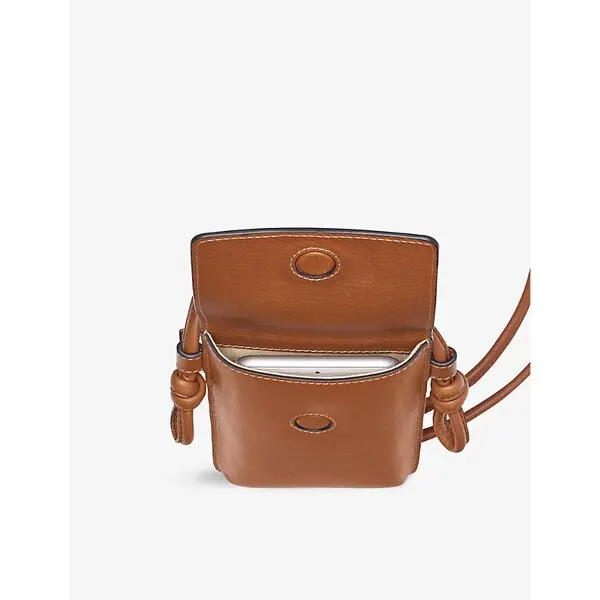 ASPINAL OF LONDON Ella Leather Cross-body Phone Case - Tan
