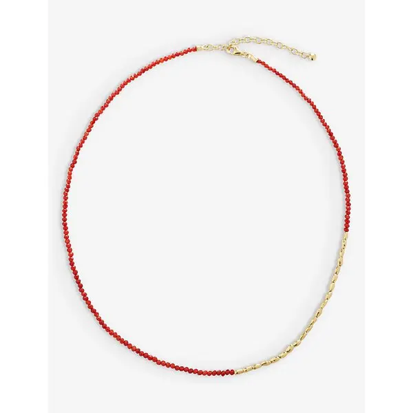 Monica Vinader Mini Nugget Necklace - Red