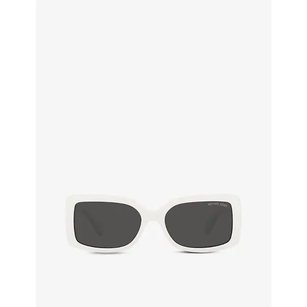 Michael Kors Rectangular Sunglasses - White