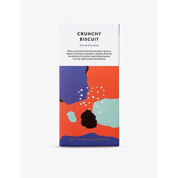 THE CHOCOLATE SOCIETY Crunchy Biscuit Blonde Chocolate 80g - One-color