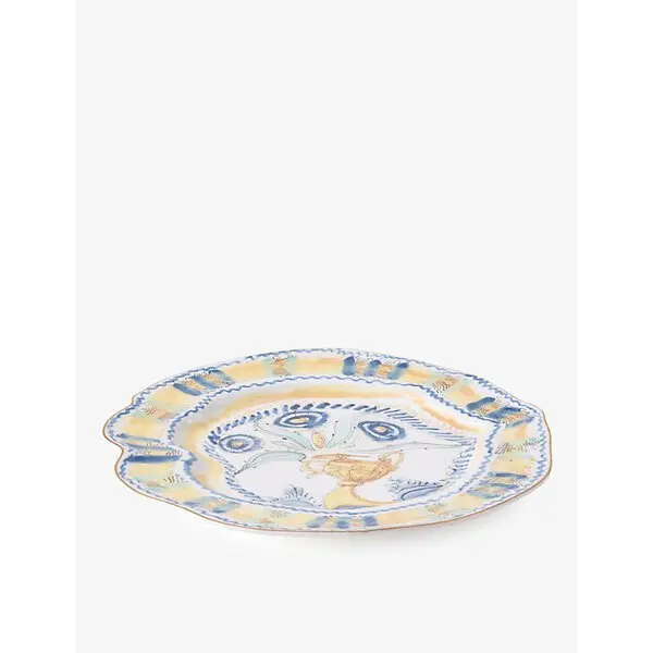 SELETTI Diesel Living With Classics On Acid Spanish Yellow Porcelain Dinner Plate 28cm - One-color