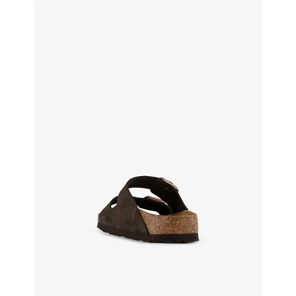 BIRKENSTOCK Arizona Double-strap Leather Sandals - Mocha Suede