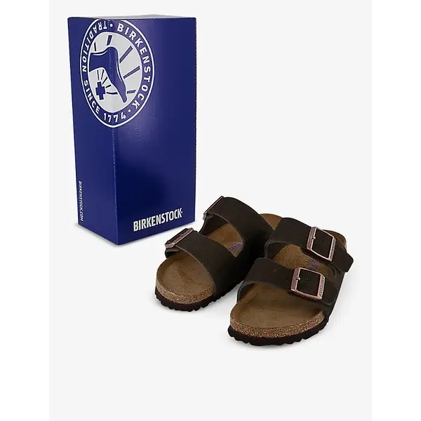 BIRKENSTOCK Arizona Double-strap Leather Sandals - Mocha Suede