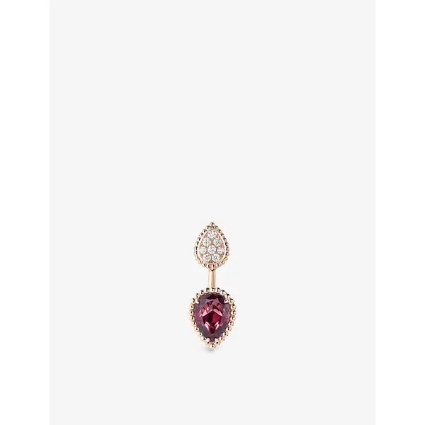 Boucheron Serpent Bohème Single Earring - Rhodolite