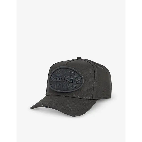 Dsquared2 Twins Brand-appliqué Cotton-twill Cap