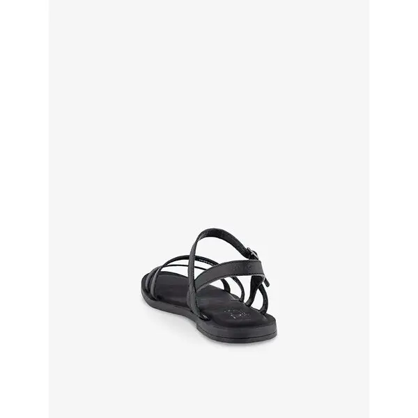 Toms Kira Ankle-strap Leather Sandals - Black