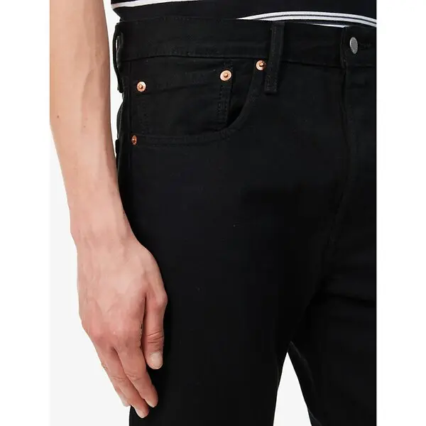 LEVI'S 501 Straight-leg Mid-rise Jeans - Black 80701
