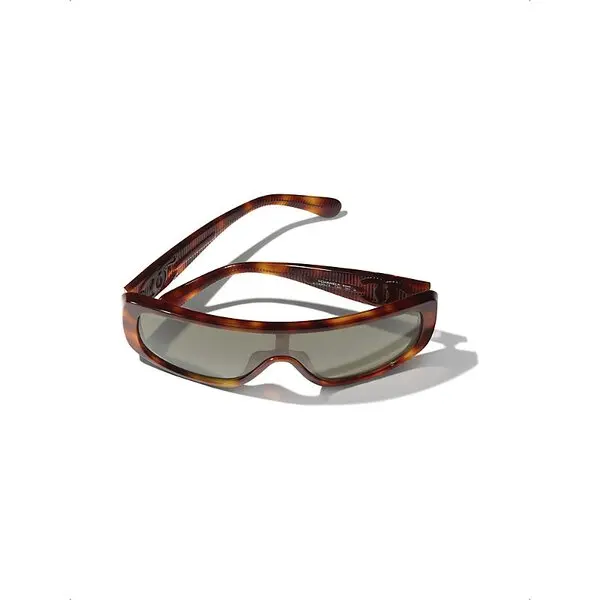Chanel Shield Sunglasses - Brown
