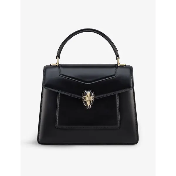 BVLGARI Serpenti Forever Top-handle Bag - Black