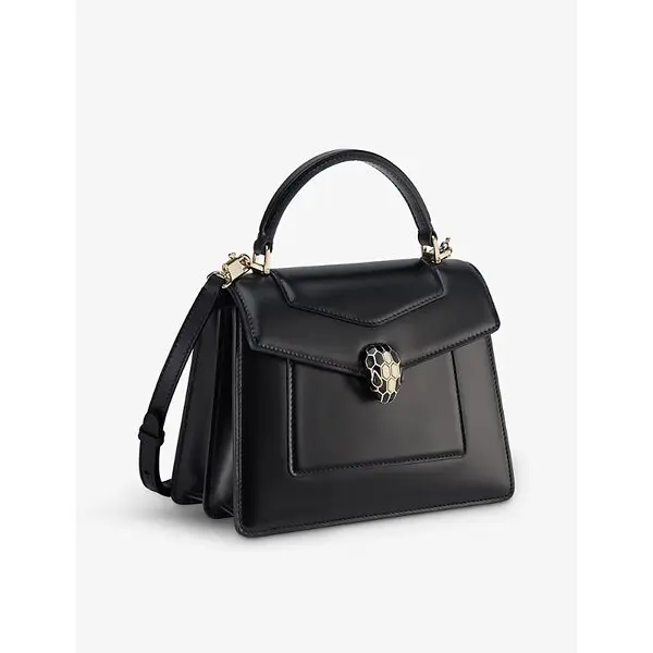 BVLGARI Serpenti Forever Top-handle Bag - Black