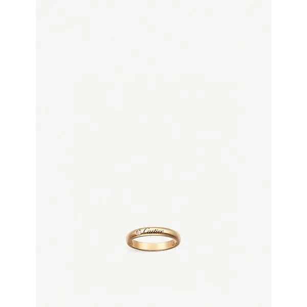 CARTIER C De 18ct And Diamond Wedding Ring - Rose Gold